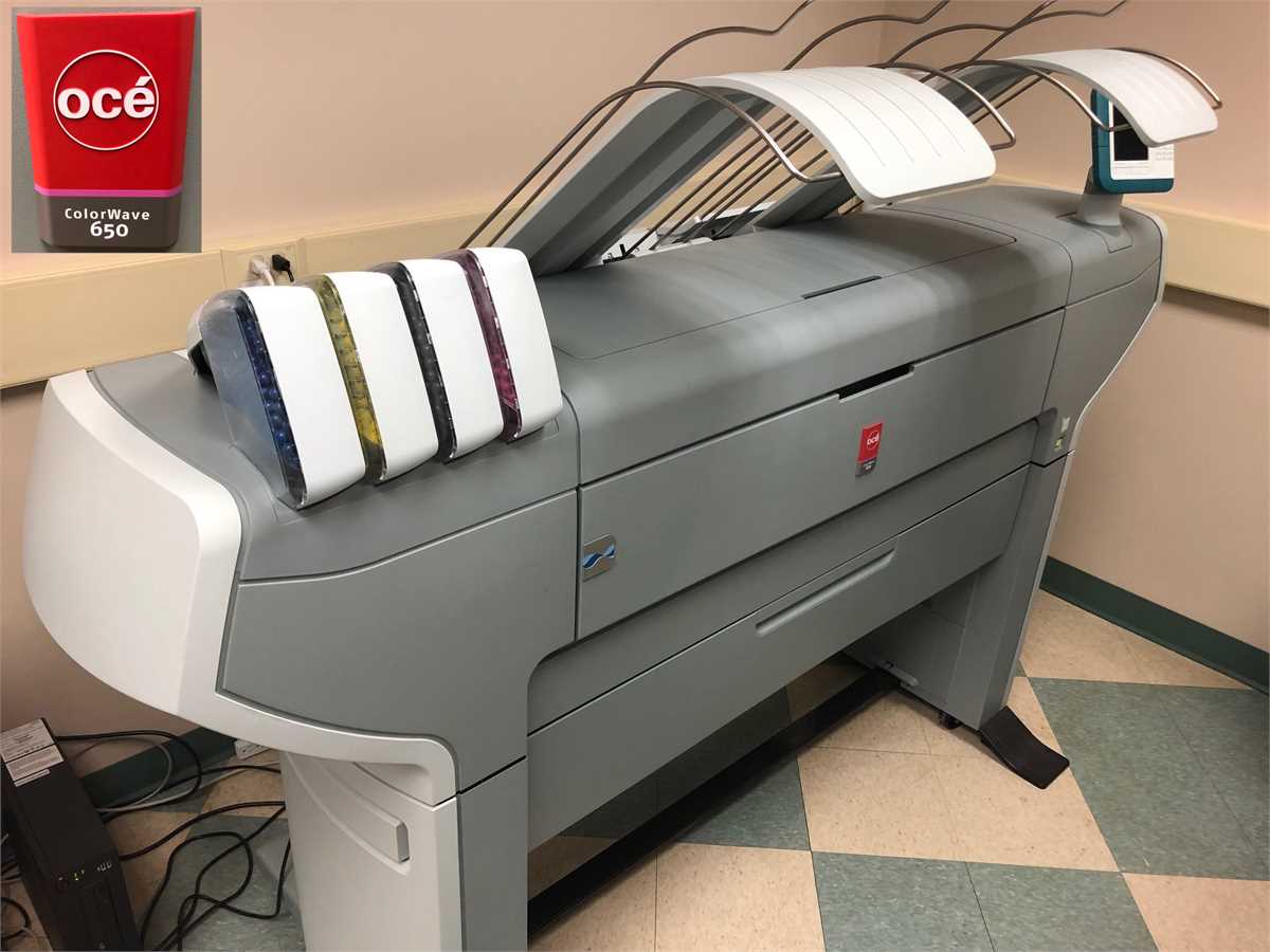 OCE Color Wave 650 Plotter and Scanner Online Government Auctions of ...