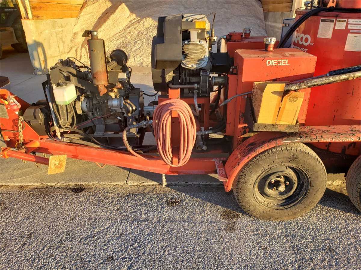 Crafco Super Shot 125 Diesel Melter with Air Compressor Online Government Auctions of Government ...