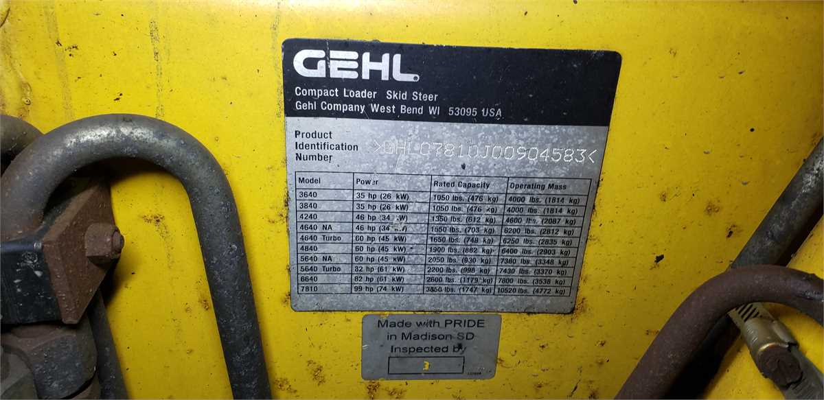 2006 GEHL 7810 SKID STEER LOADER Online Government Auctions of ...