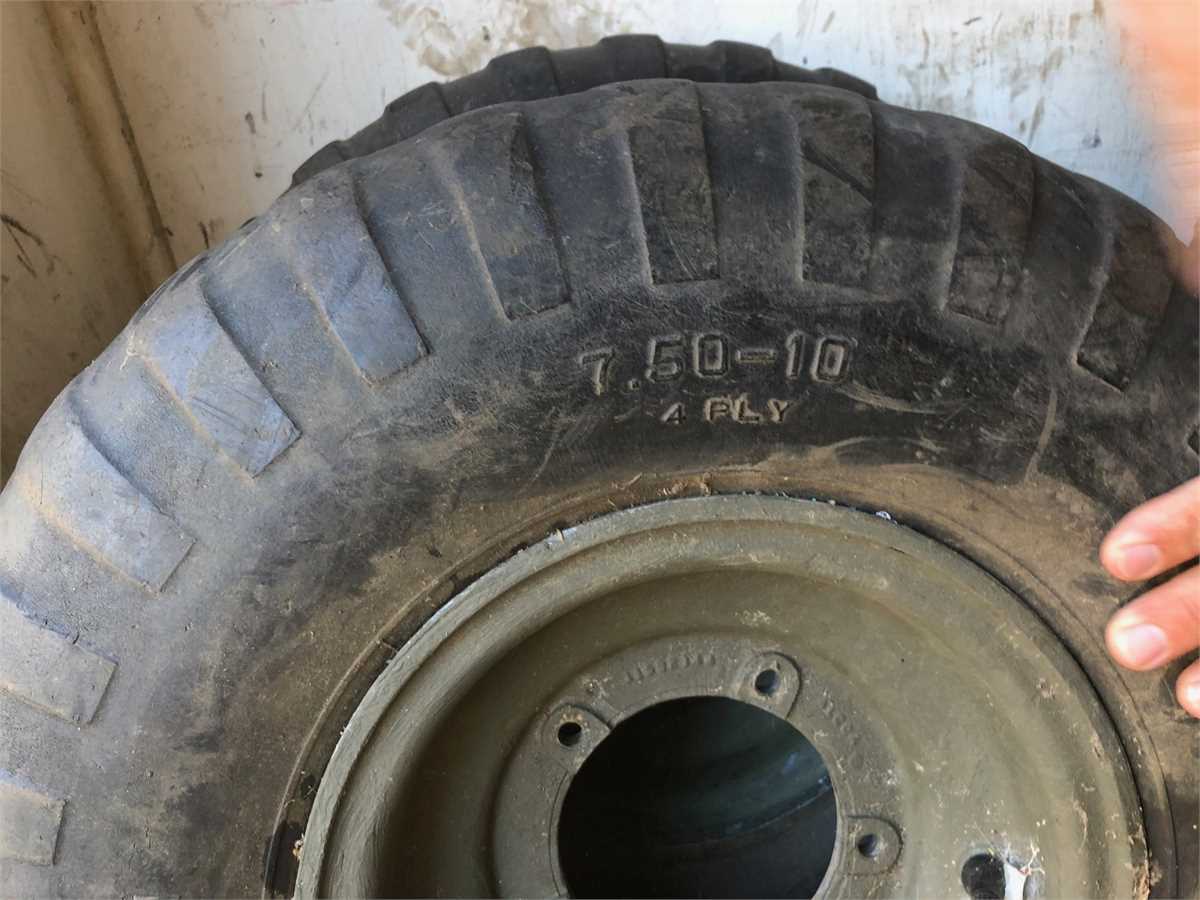 5 Tires Mounted on Wheels for M274 "Mule" Online Government Auctions of ...