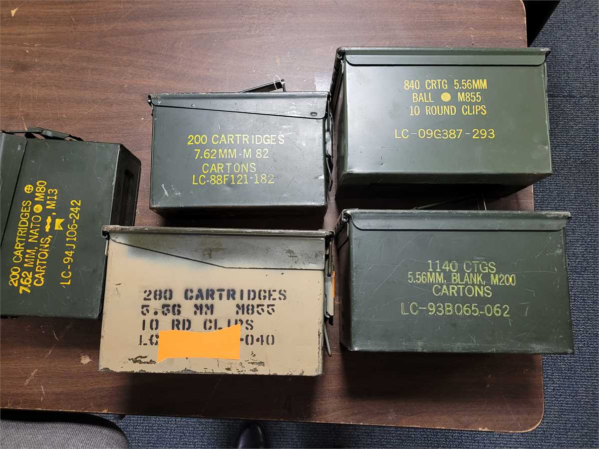 Small Ammo Cans Online Government Auctions of Government Surplus ...