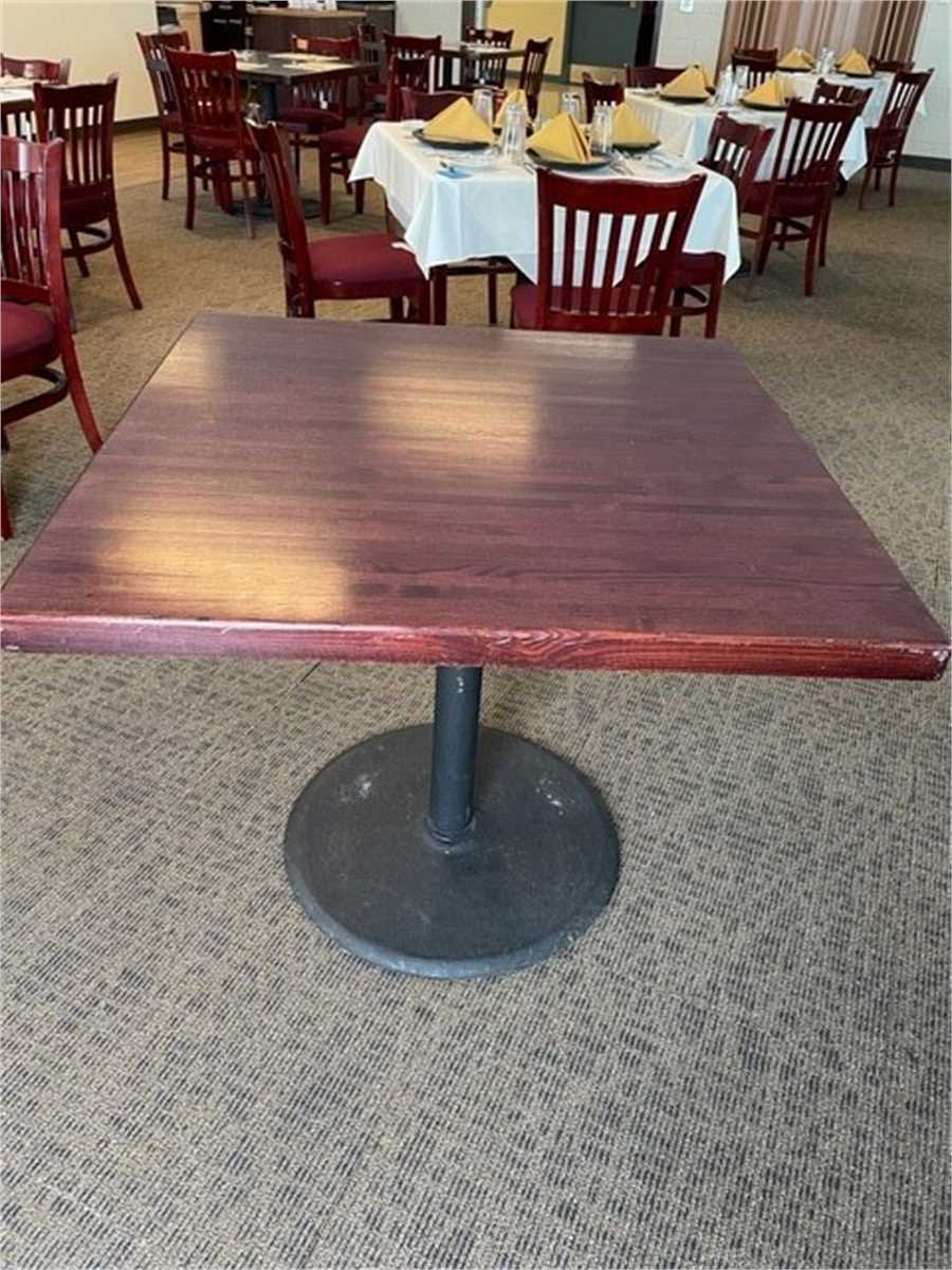Restaurant Style Tables Online Government Auctions of Government ...