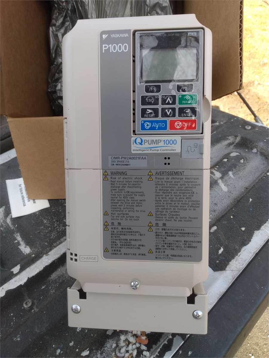 YASKAWA INTELLINGENT PUMP CONTROLLER iQPUMP P1000 AC DRIVE Online ...