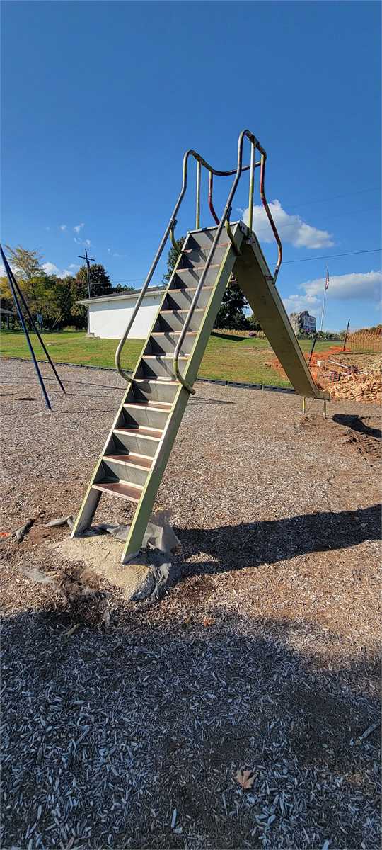 VINTAGE STAINLESS STEEL SLIDING BOARD Online Government Auctions of ...