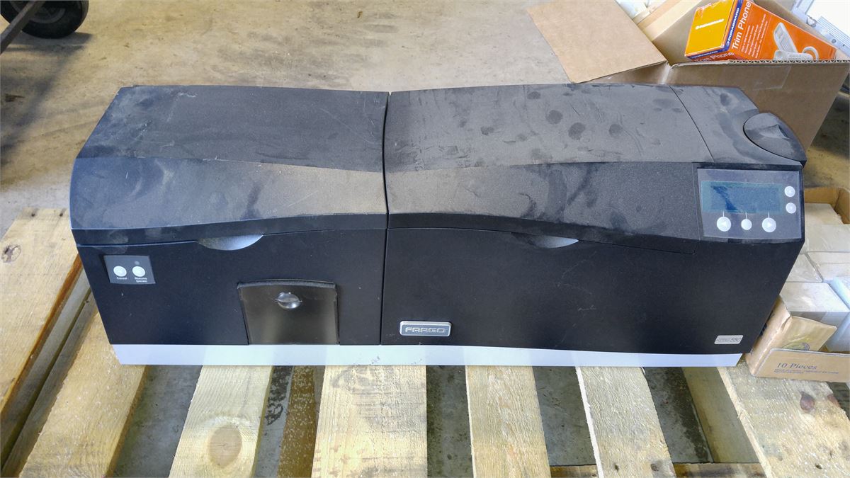 FARGO DTC 550 ID Identification Card Maker Online Government Auctions ...