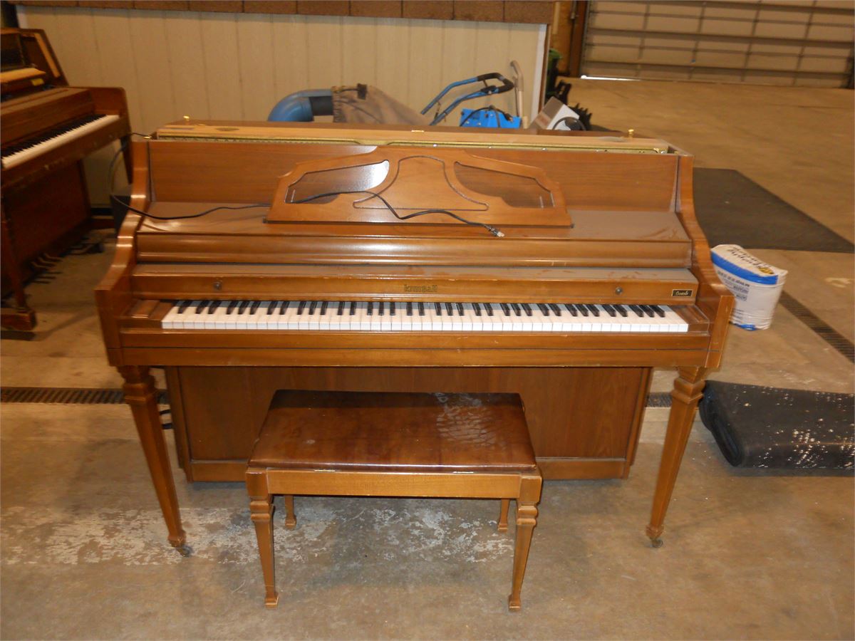Kimball Piano with stool; Model @ serial number: S432 B51642 Online ...