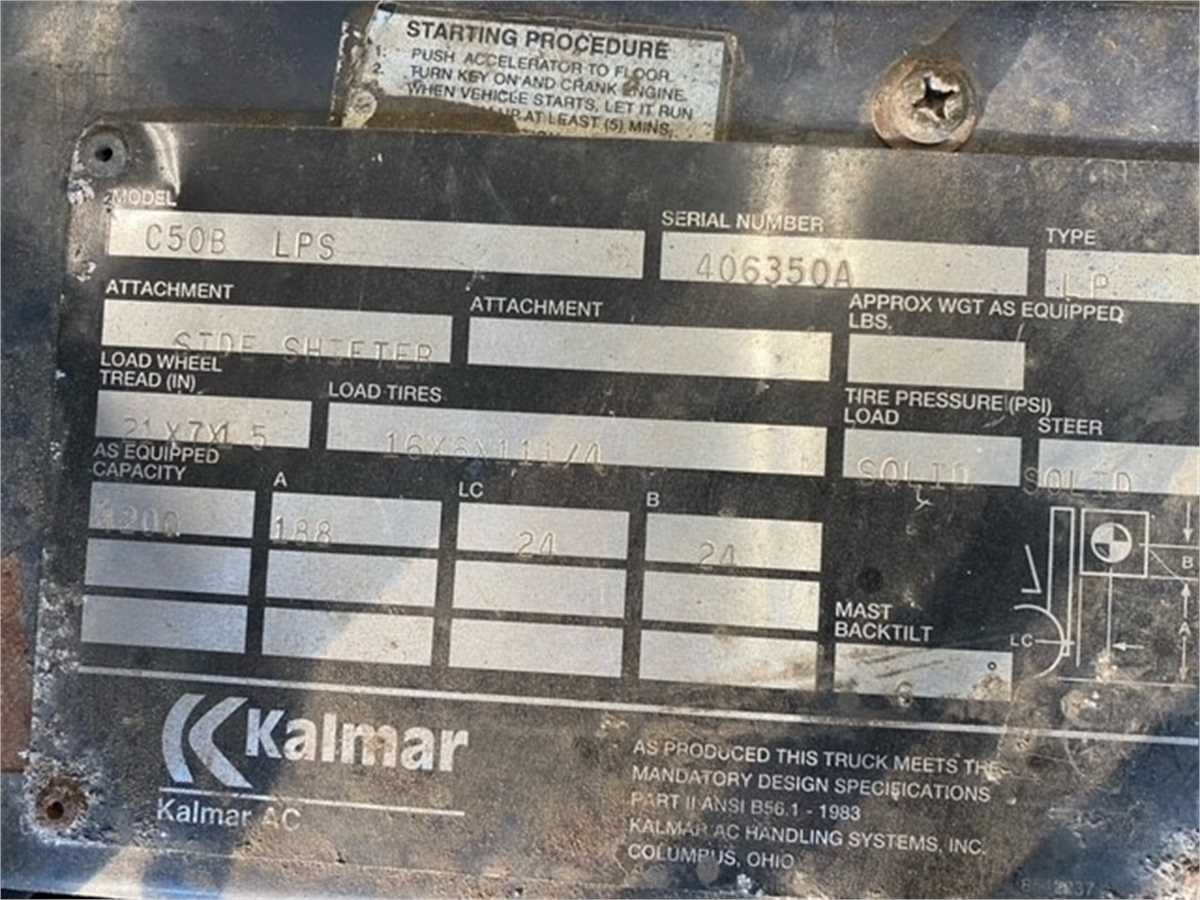 Kalmar AC forklift Online Government Auctions of Government Surplus ...