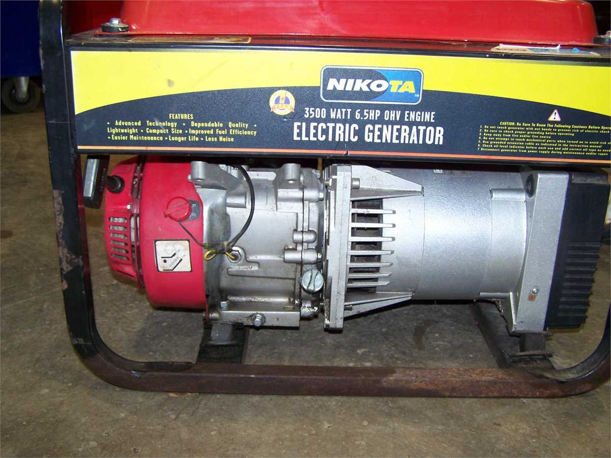 NIKOTA 3500 Watt Generator Online Government Auctions of Government ...