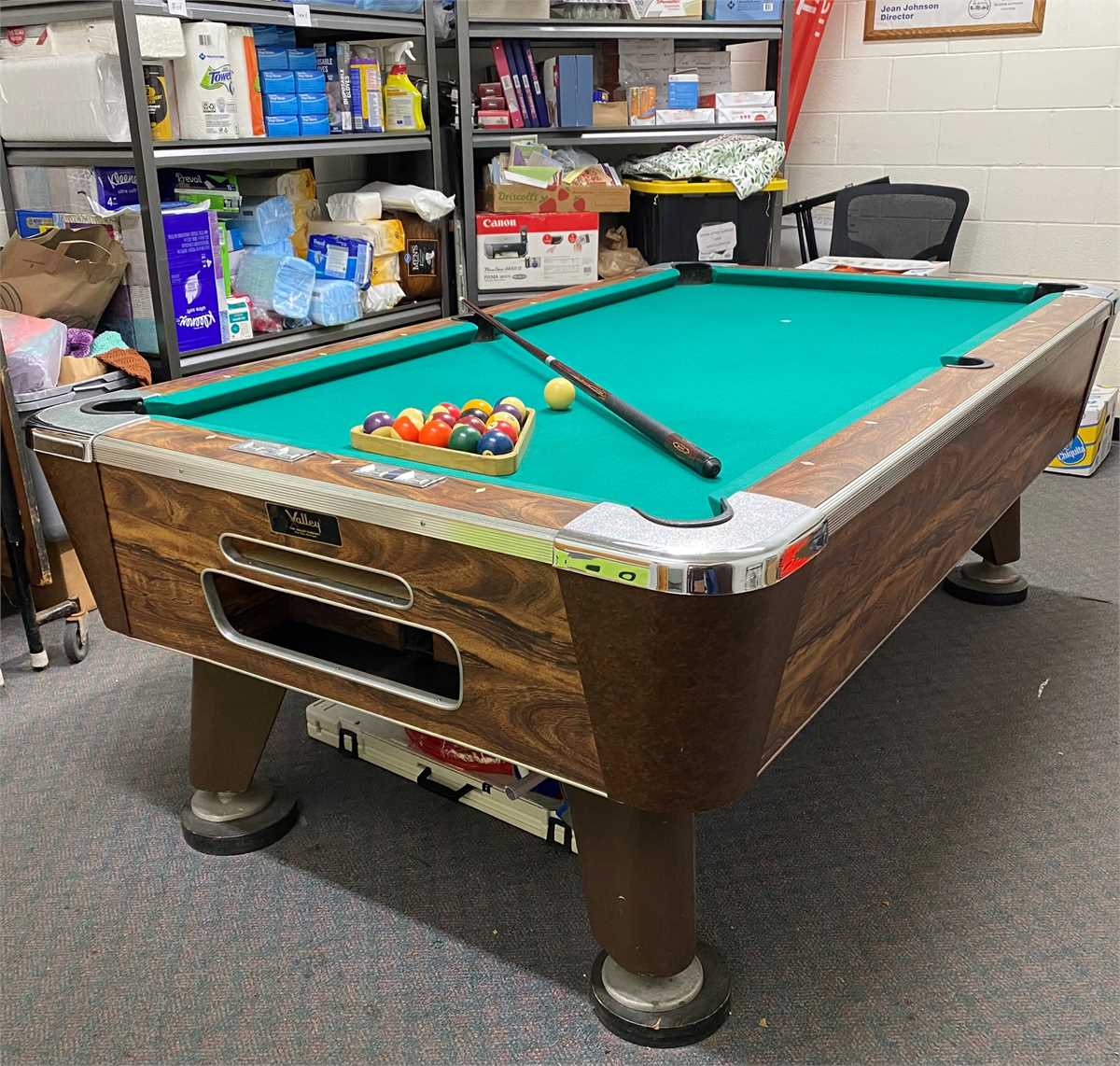7' Valley Pool Table with accessories Online Government Auctions of ...