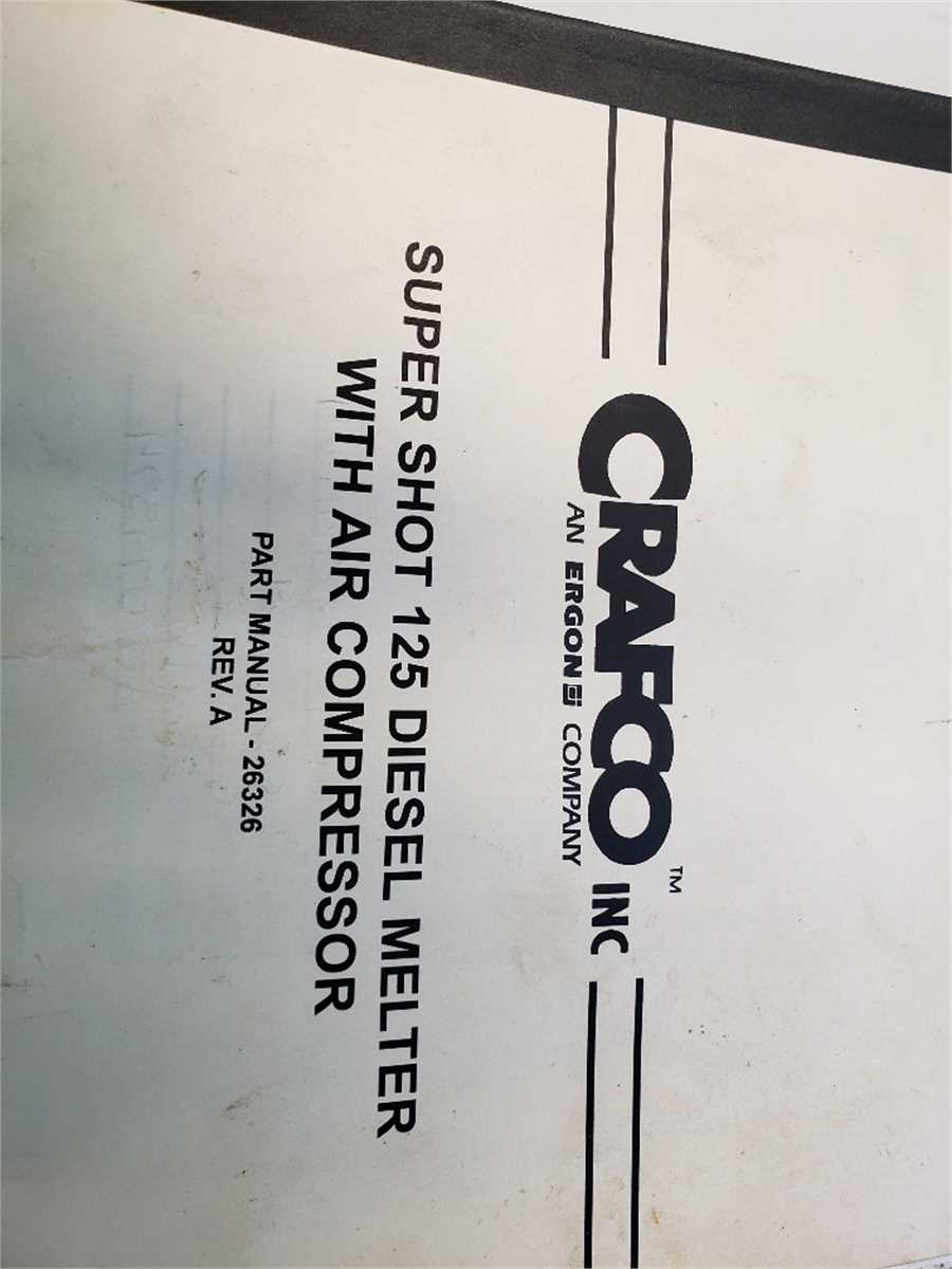 Crafco Super Shot 125 Diesel Melter with Air Compressor Online ...