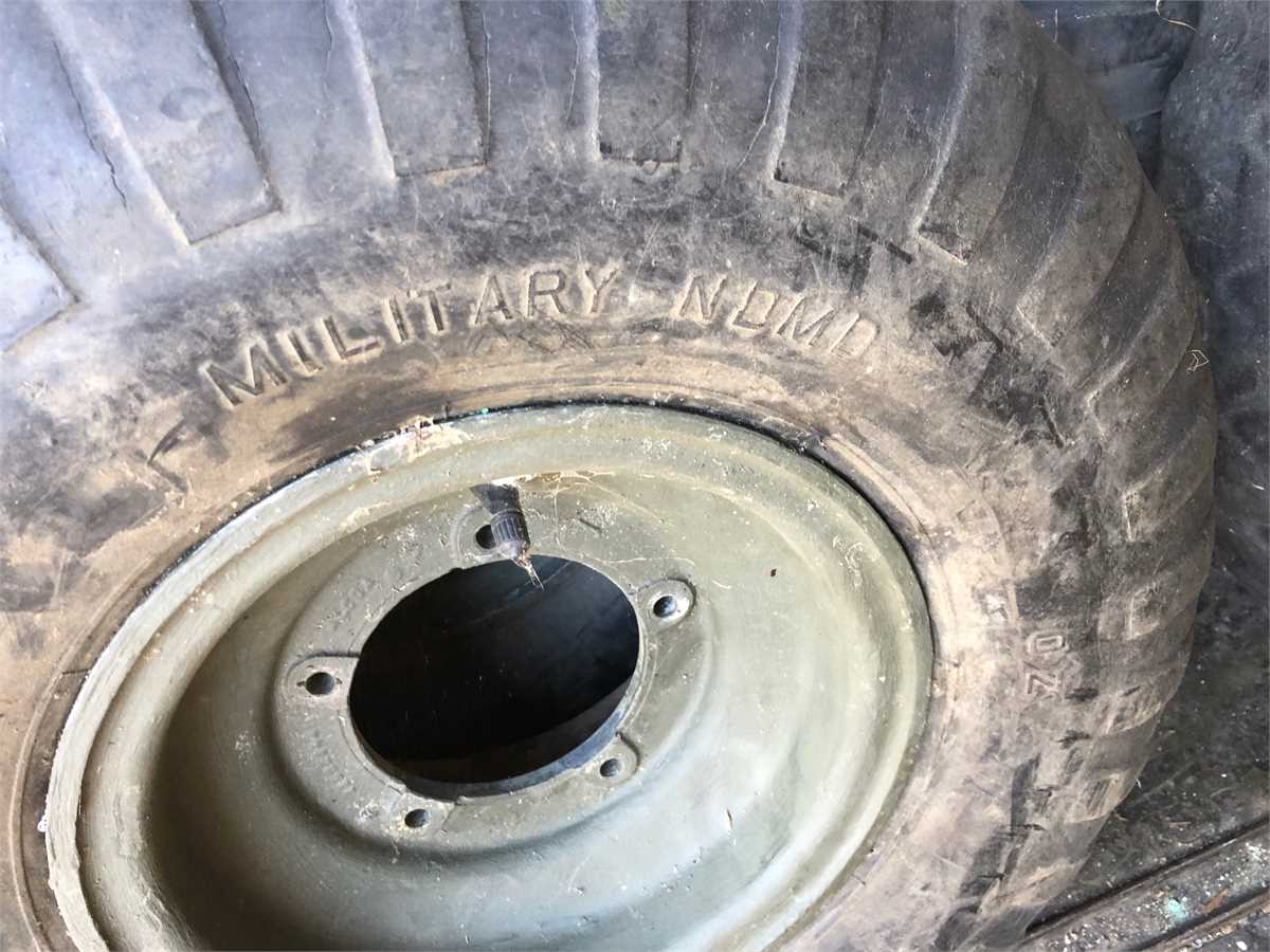 5 Tires Mounted on Wheels for M274 "Mule" Online Government Auctions of ...