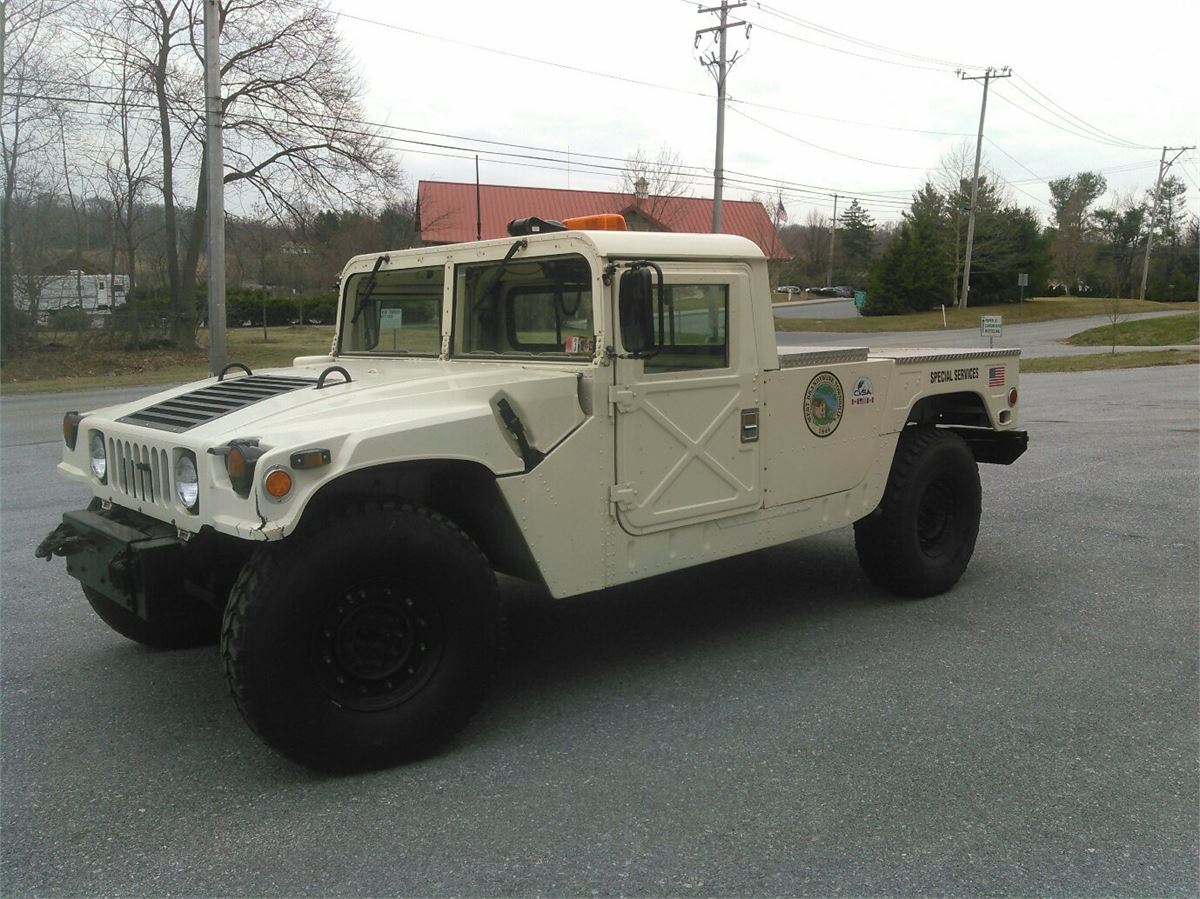 1991 Military Humvee, open bed, 4x4 Online Government Auctions of ...