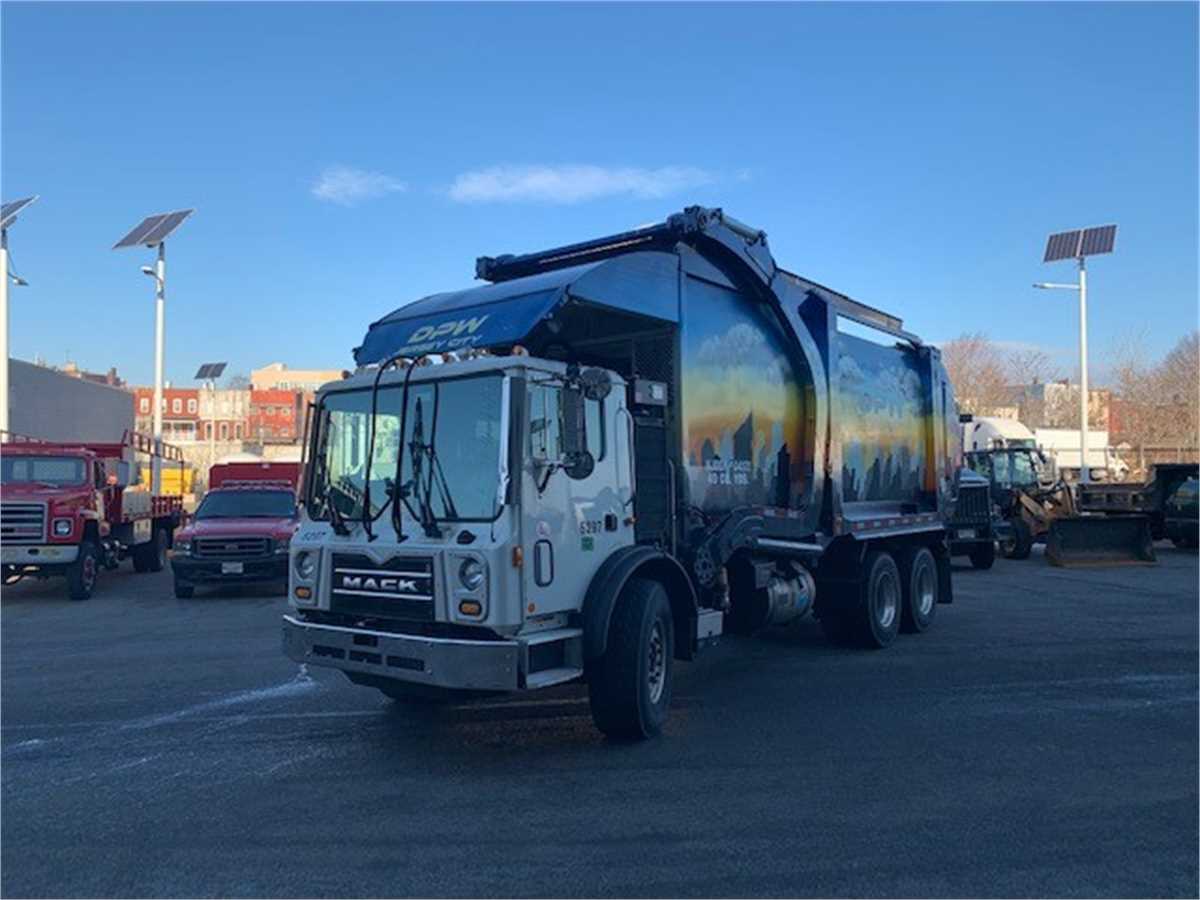 2018 Mack Front Loader Garbage Truck Online Government Auctions of ...
