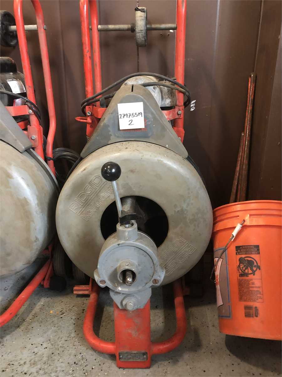 Rigid Mechanical Snake K750 Drum Machine Online Government Auctions of ...