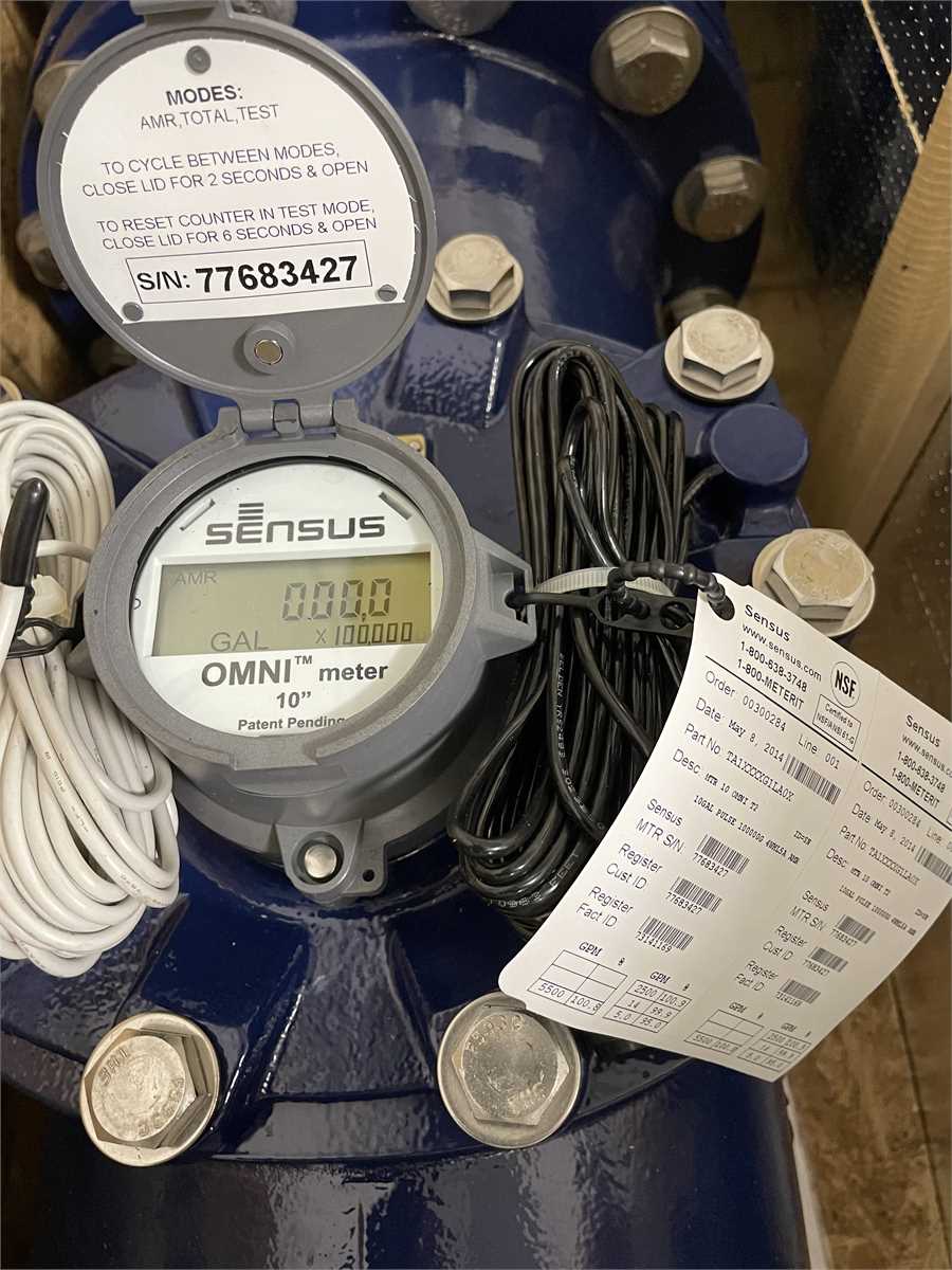 10” Sensus Omni T2 Water meter with strainer Online Government Auctions ...
