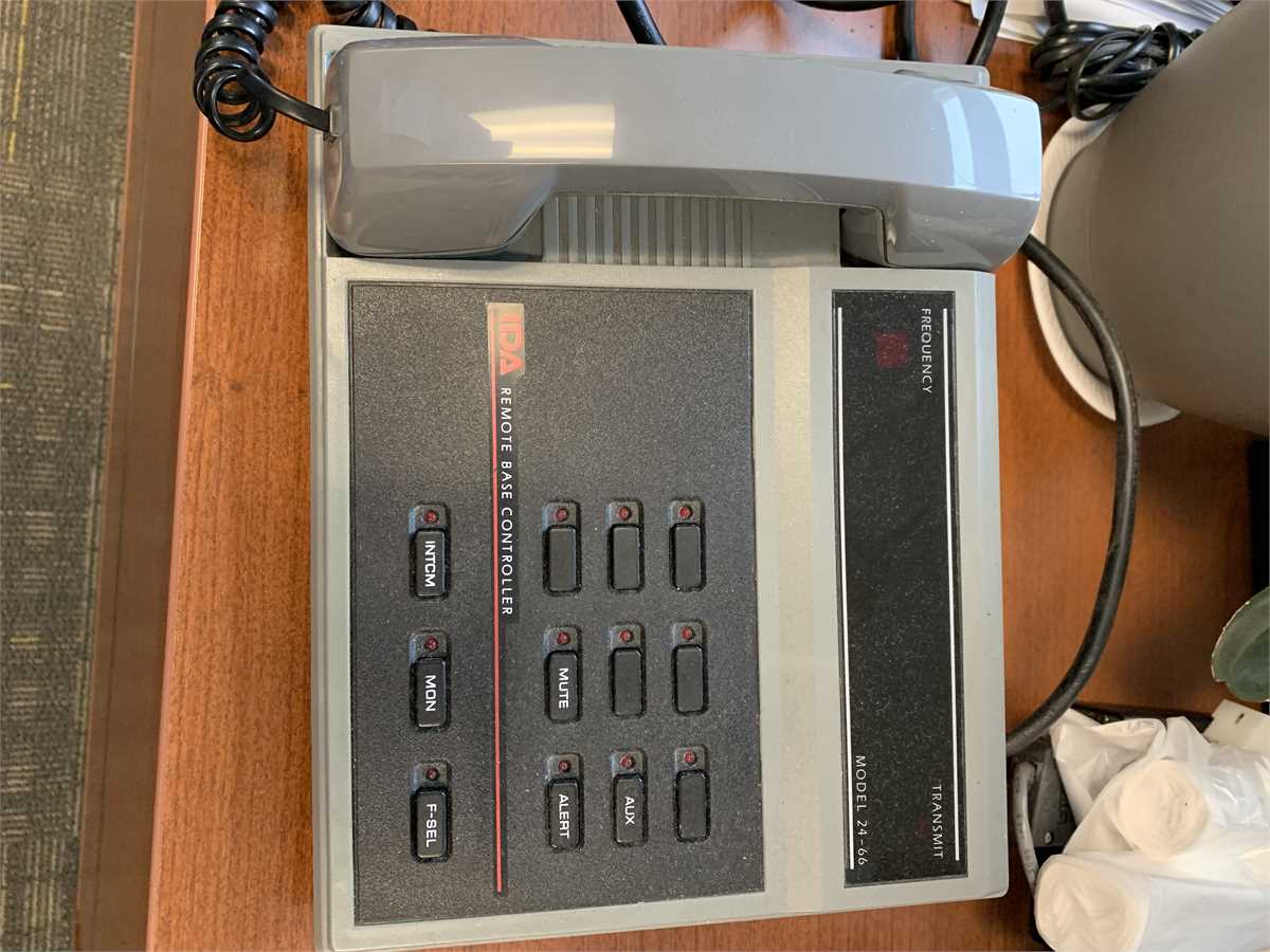 Two-Way Radio IDA Remote Base Controller Online Government Auctions of ...