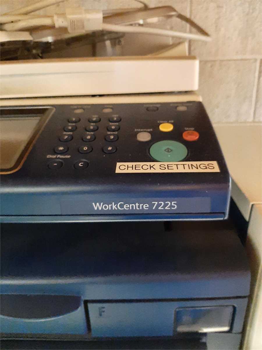 Xerox Workcentre 7225 with Finisher Online Government Auctions of ...