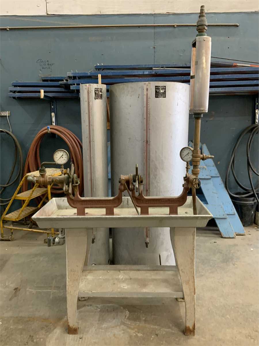Ford Water Meter Test Table with Tanks Online Government Auctions of ...