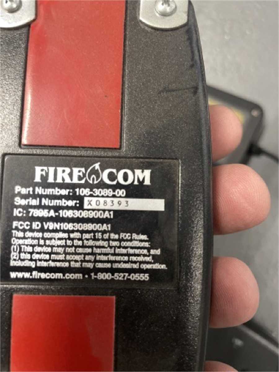 FireCom Wireless Headset System Online Government Auctions of ...