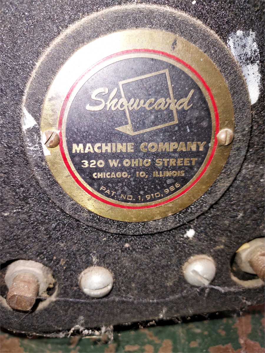 ShowCard Letter press Online Government Auctions of Government Surplus ...