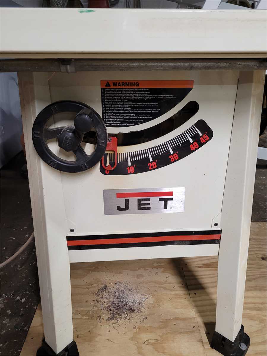 10" JET Table Saw Online Government Auctions of Government Surplus ...