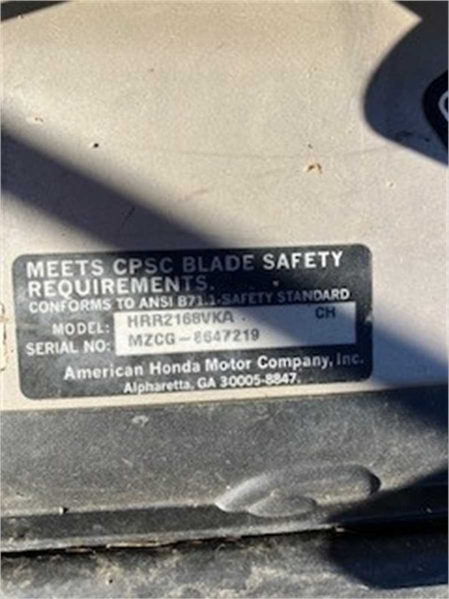Honda Quadra-cut mower (internal #A) - does NOT start Online Government ...