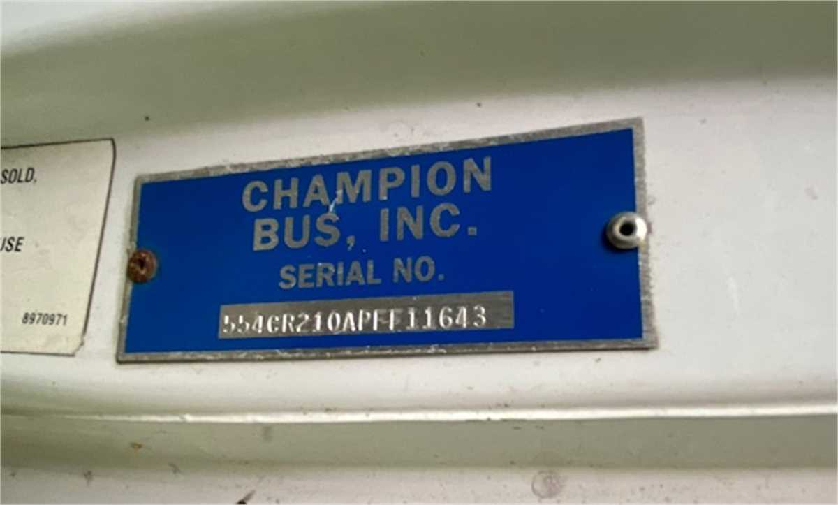 2004 FORD OMNI-BUS, 2WD, 14 PASSENGER + DRIVER Online Government ...