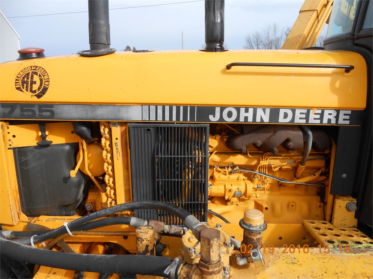 1992 John Deere 2755 Tractor with Alamo Versa Boom Mower and 8 ...